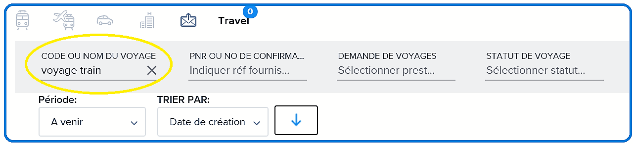 Retrouver une commande